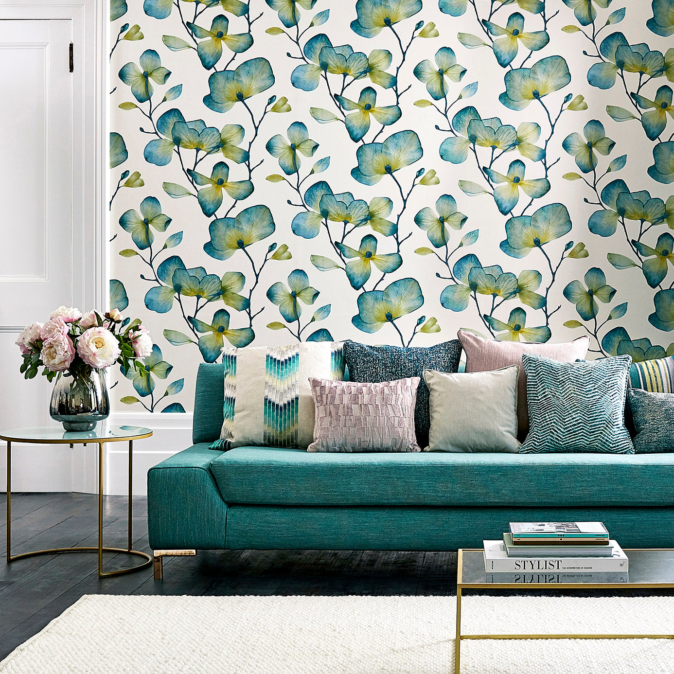 Harlequin Wallpaper Kienze Marine / Zest 111957