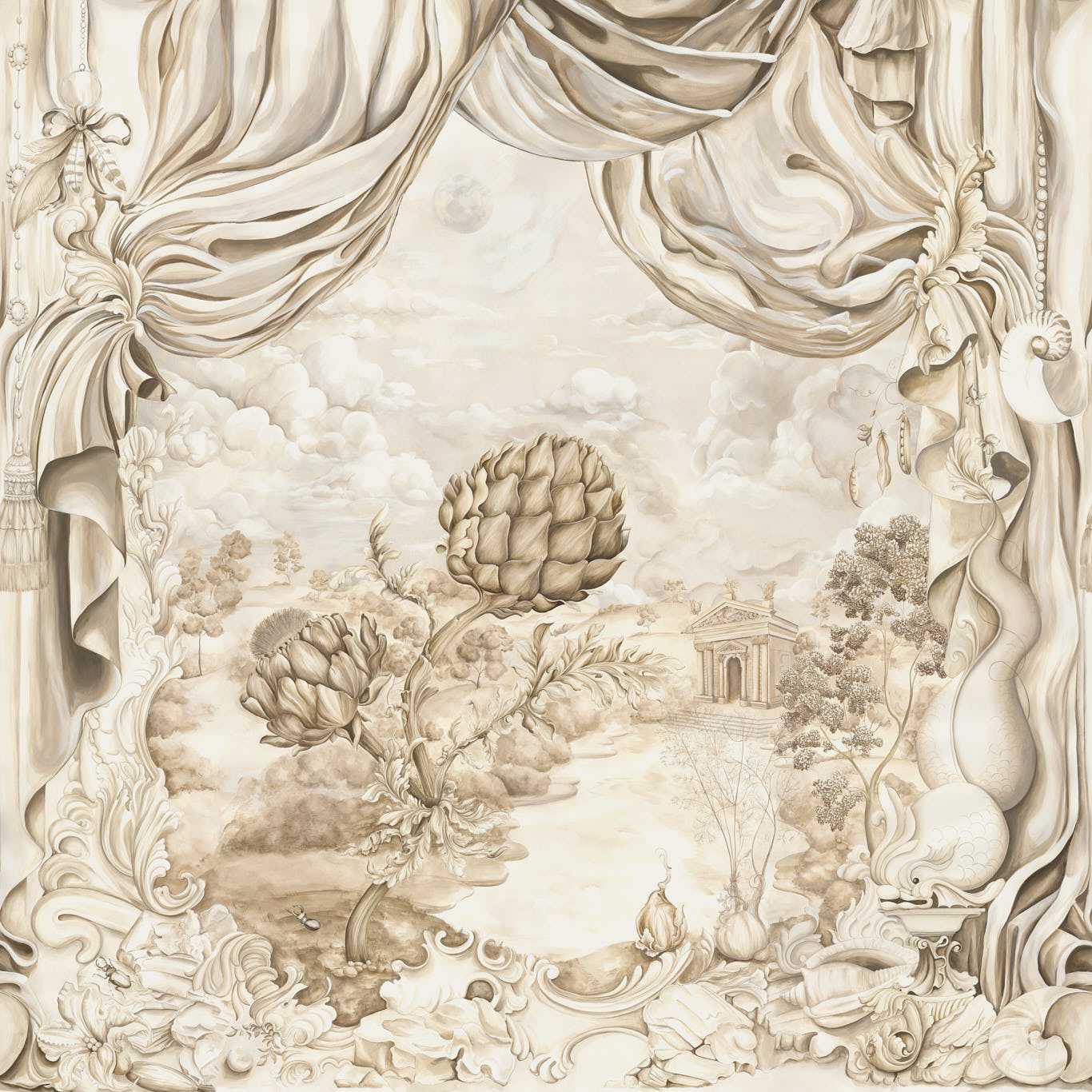 Sanderson Wallpaper Pygmalion Alabaster 217327